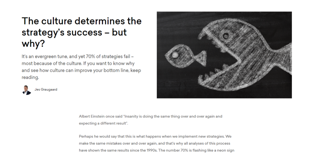 The culture determines the strategy’s success-but why?