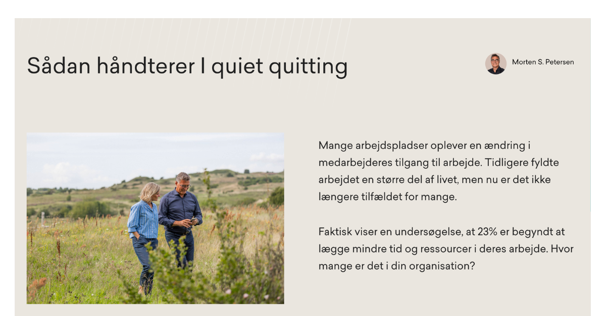 Sådan håndterer I quiet quitting - intenz